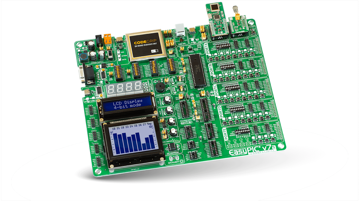 MikroElektronika EasyPIC v7a Development System 8 bit Development Board ...