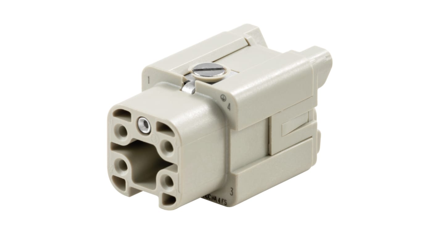 1498400000 | Weidmuller Contact Insert, 16A, Female, HA Series, 4 ...