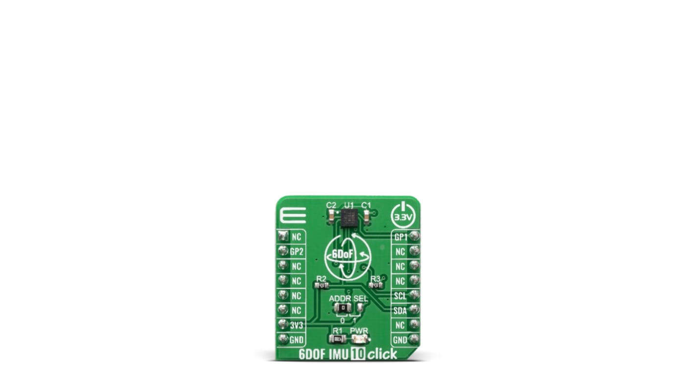 MIKROE-3934 | MikroElektronika 6DOF IMU 10 Click Inertial Measurement Unit (IMU) - 6 DoF ...