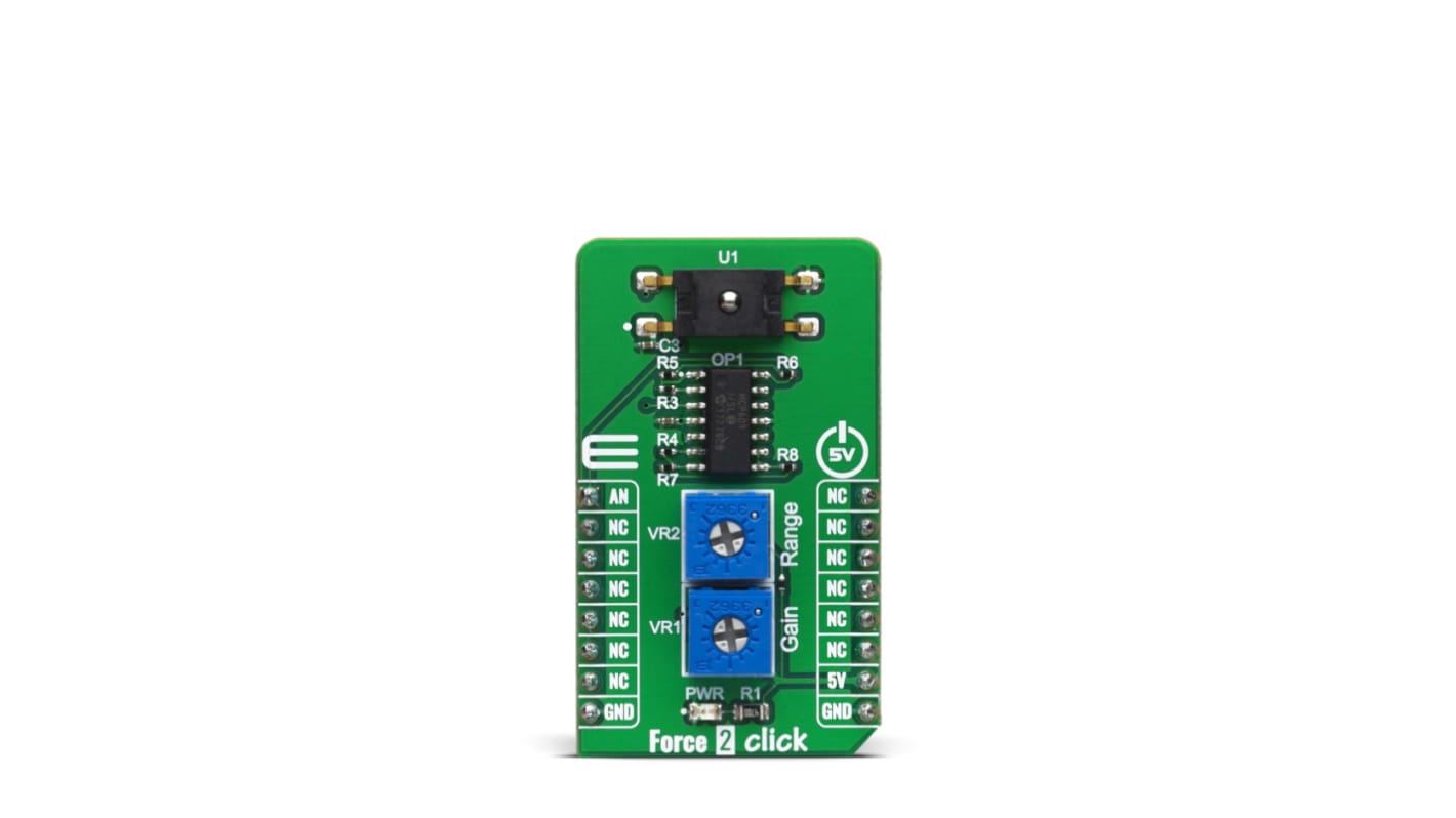 MIKROE-4046 | MikroElektronika Force 2 Click Sensor Add-On Board for FSS1500NGT | RS