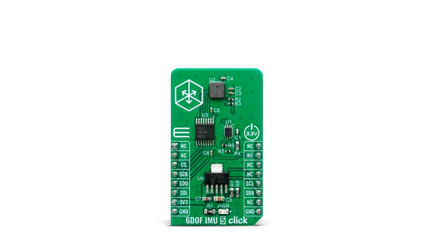 MIKROE-4089 | MikroElektronika 6DOF IMU 5 Click Inertial Measurement Unit (IMU) - 6 DoF mikroBus ...