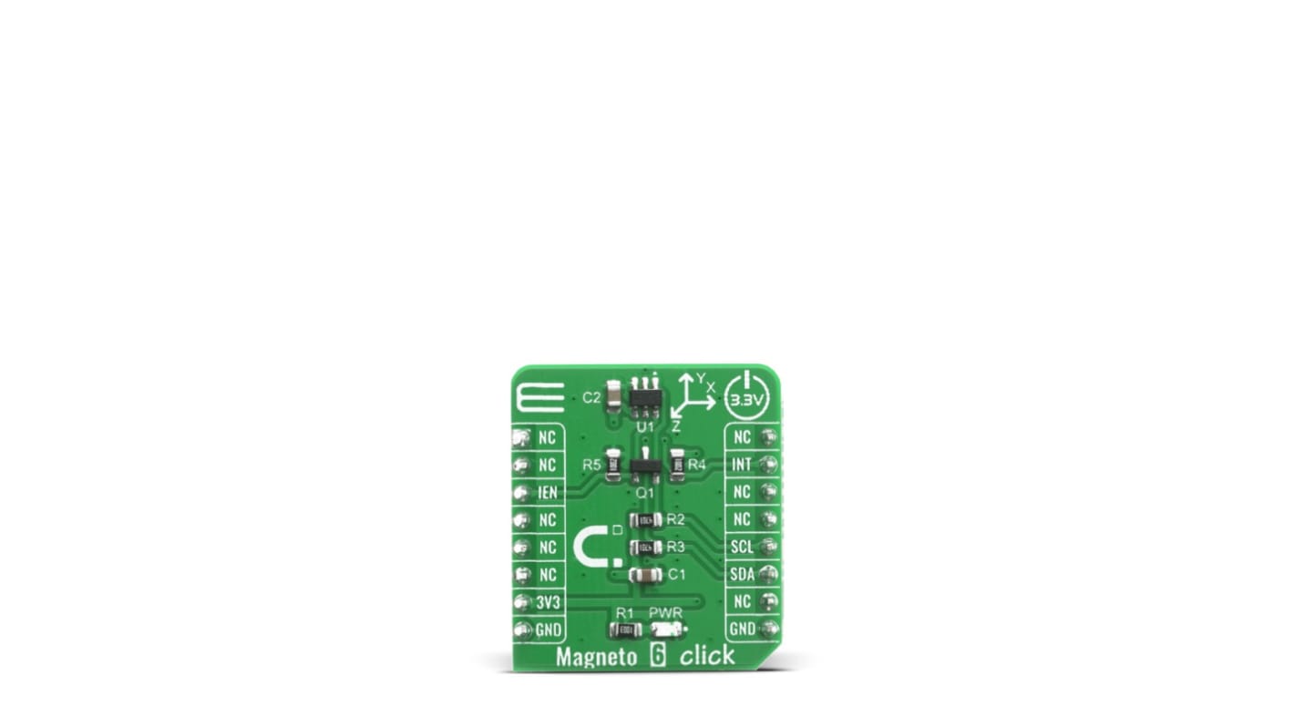 MIKROE-4139 | MikroElektronika Magneto 6 Click Hall Effect Sensor mikroBus Click Board for ...