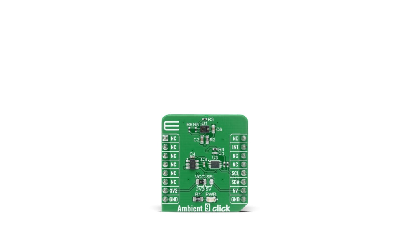MIKROE-4197 | MikroElektronika Ambient 9 Click Optical Sensor Add-On Board for APDS-9160-003 | RS