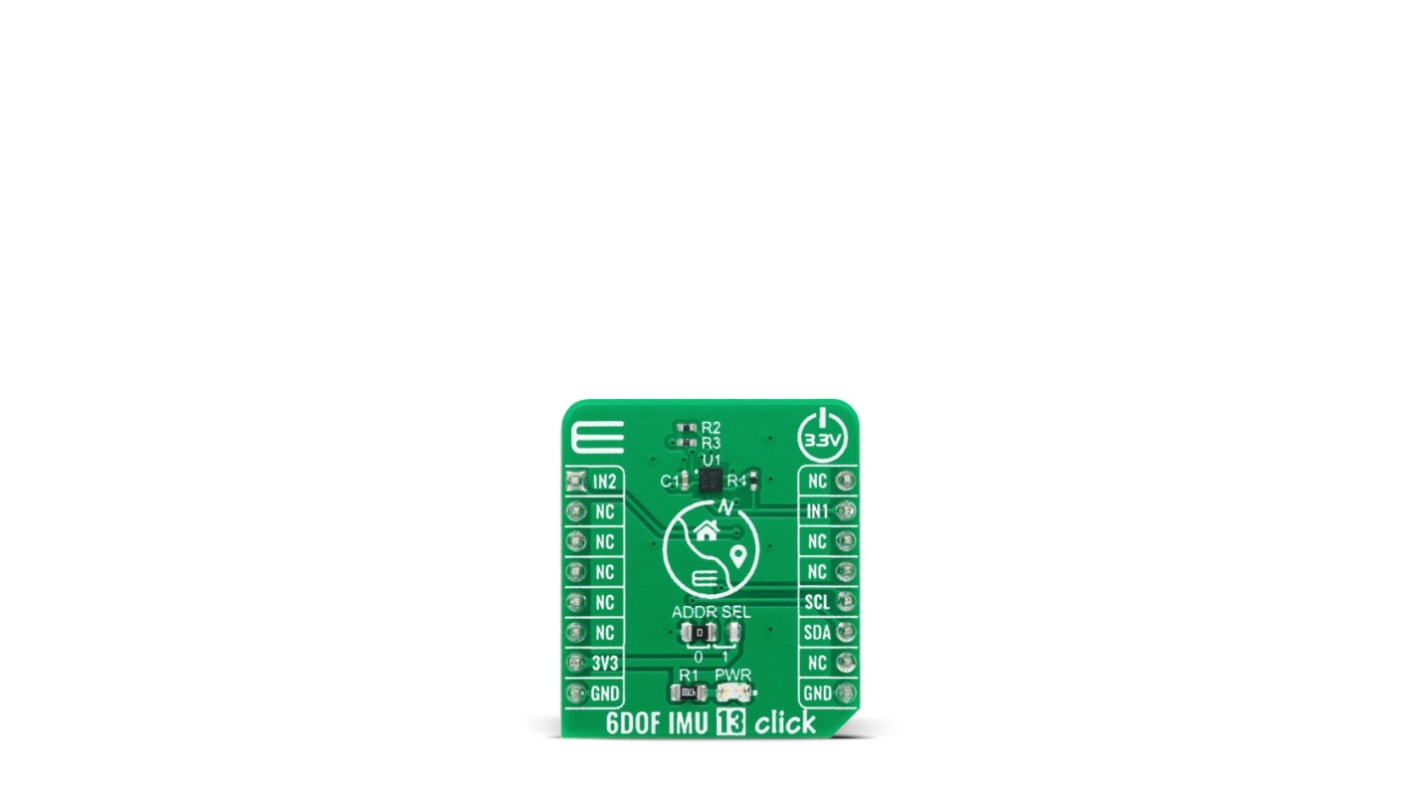 MIKROE-4228 | MikroElektronika 6DOF IMU 13 Click Inertial Measurement Unit (IMU) - 6 DoF ...