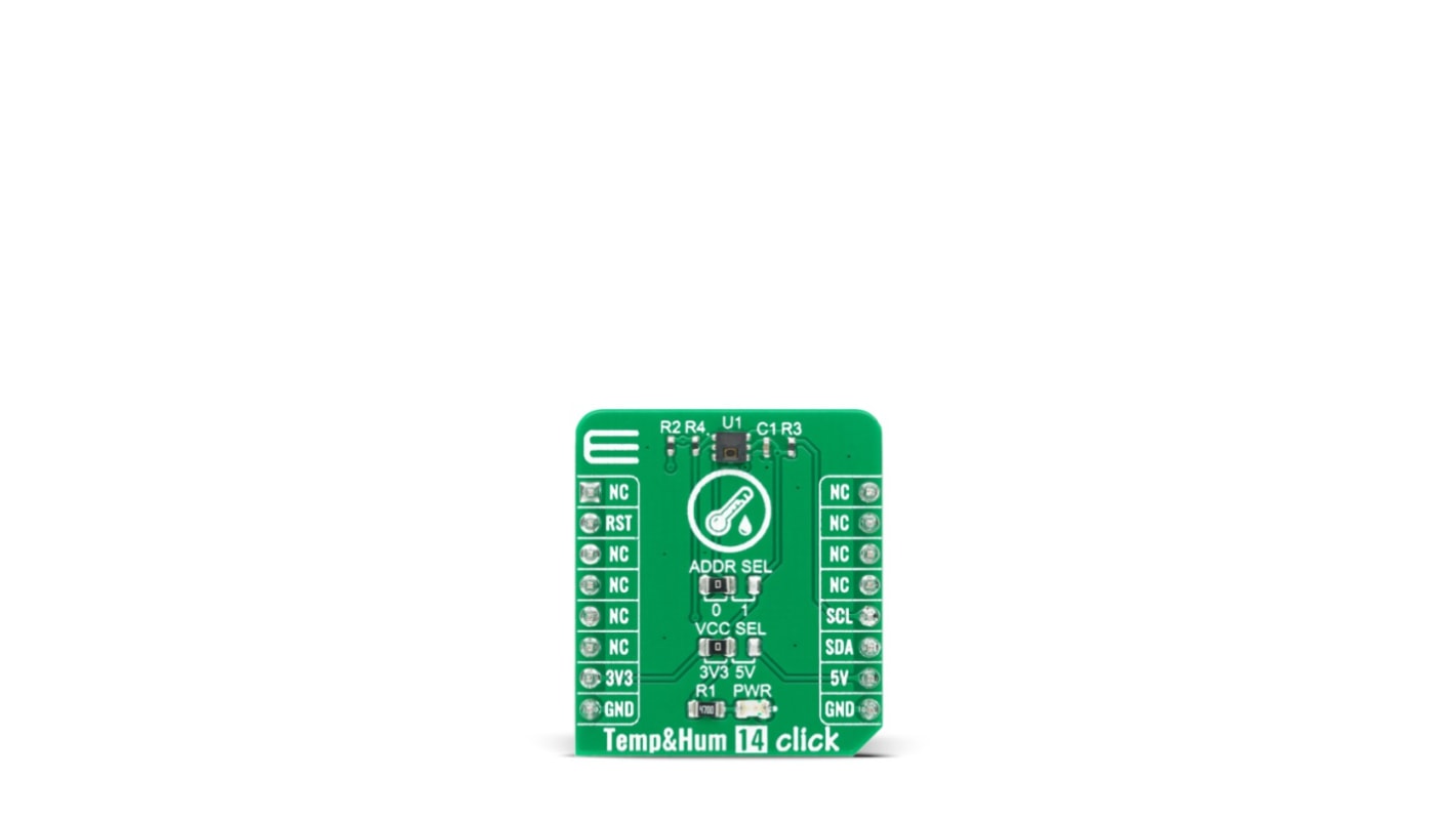 MIKROE-4306 | MikroElektronika Temp&Hum 14 Click Temperature & Humidity Sensor mikroBus Click ...