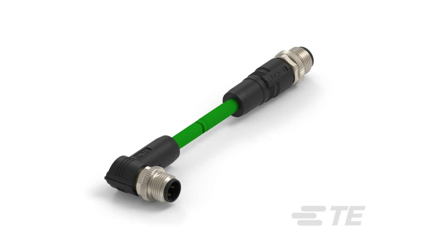TAD14841111-001 | TE Connectivity Cat5e Straight Male M12 to Male M12 ...