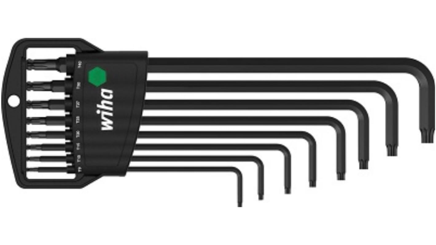 32394 | Wiha 9-Piece Torx Key Set, T9 → T40 Size, L Shape, Long Arm | RS