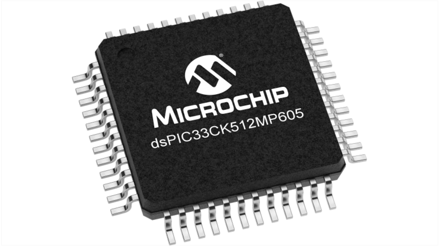 Microchip dsPIC33CK512MP605-E/PT dsPIC Microcontroller, 48-Pin TQFP | RS