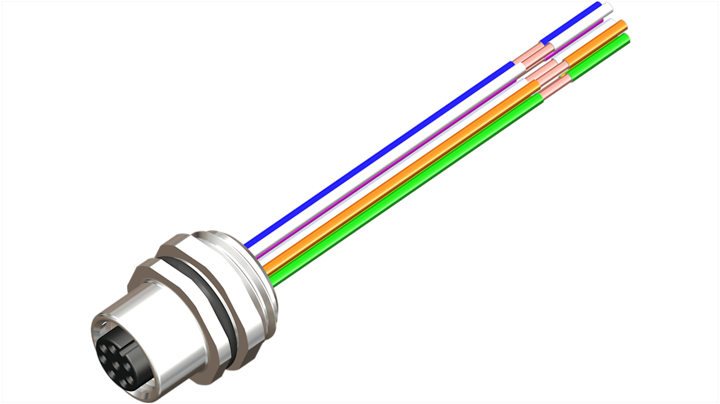 RS PRO Straight Female M12 to Unterminated Sensor Actuator Cable, 500mm | RS