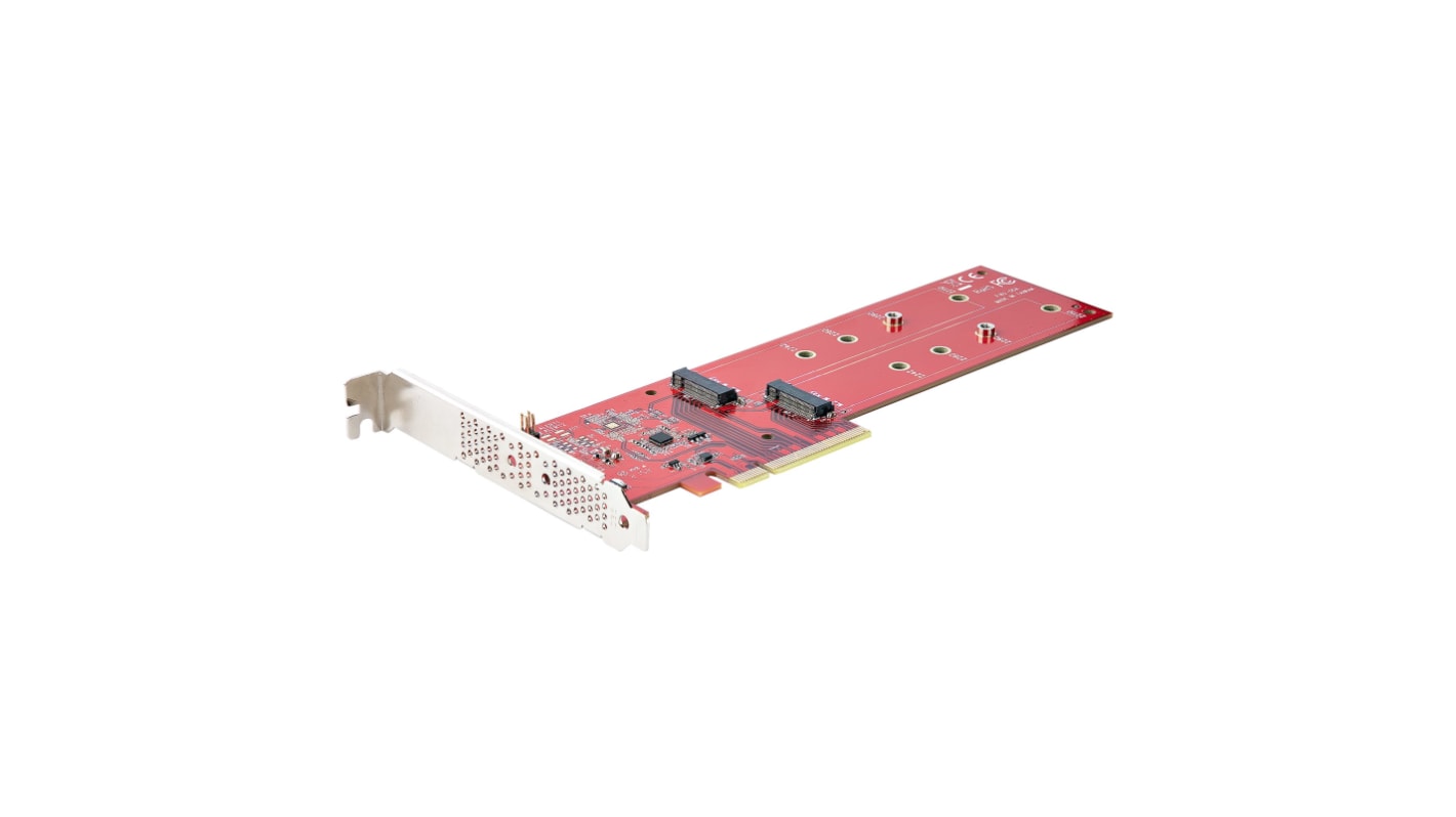 DUAL-M2-PCIE-CARD-B | StarTech.com 2 port M2 M-key M2 PCIe SSD Adapter | RS