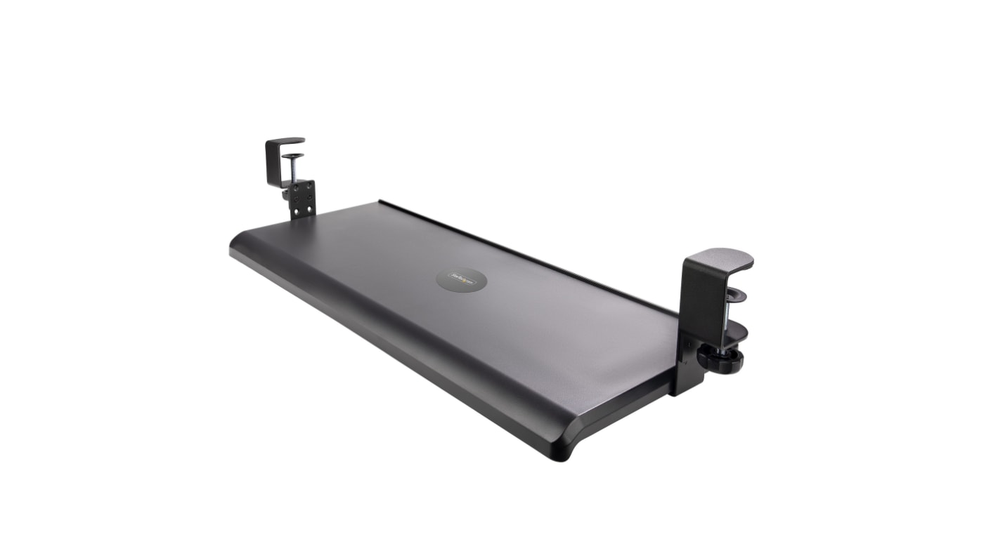 KEYBOARD-TRAY-CLAMP1 | StarTech.com Built In Wrist Rest Black Keyboard ...