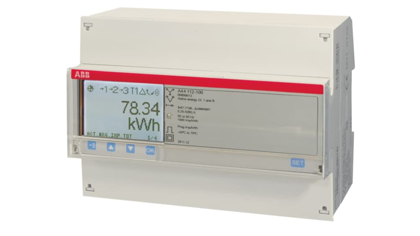2CMA100248R1000 | ABB 3 Phase LCD Energy Meter, Type | RS