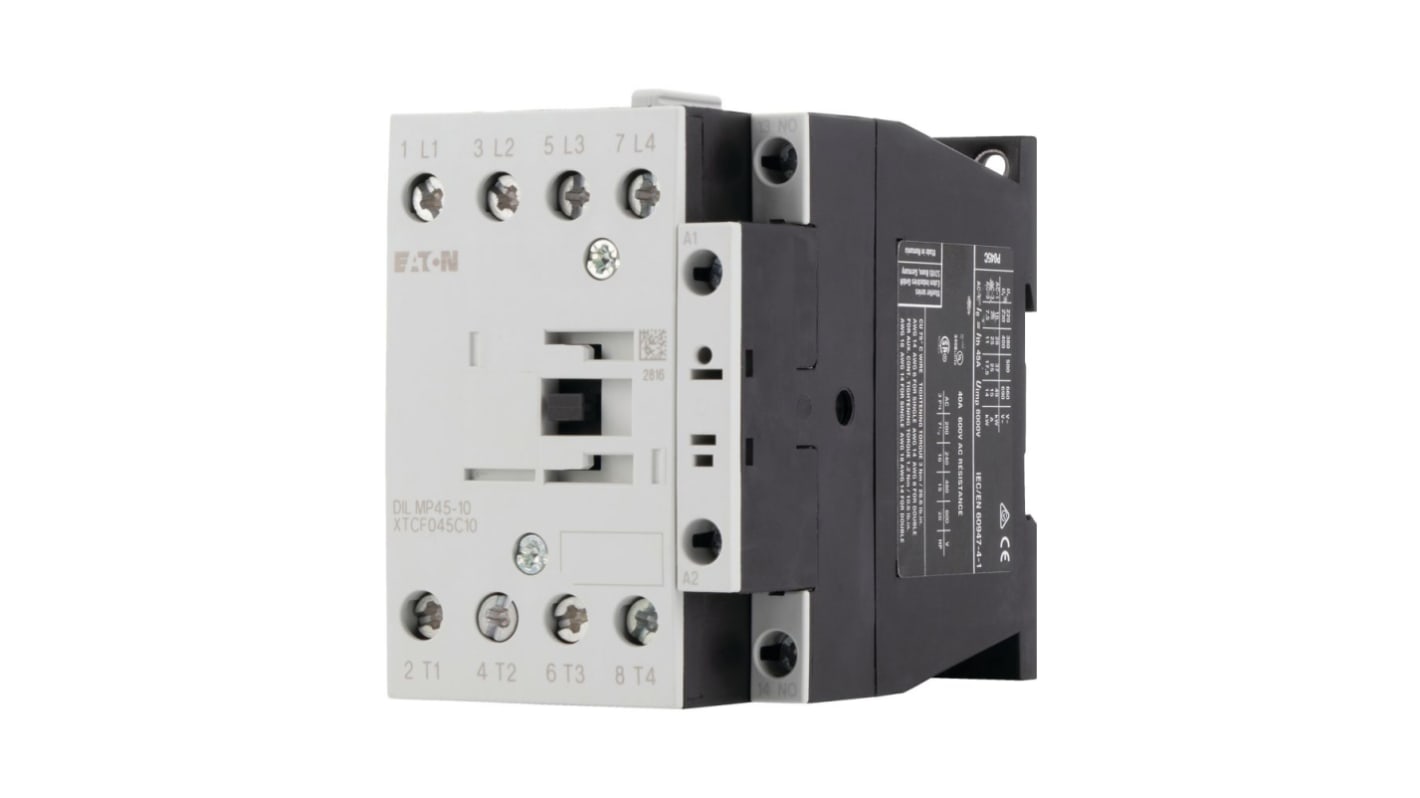 109825 DILMP45-10(230V50/60HZ) | Eaton DILM Contactor, 230 V Coil, 4 ...