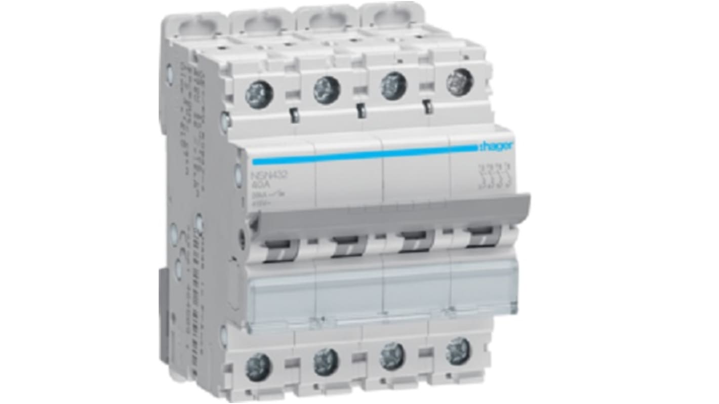 NSN432 | Hager Electronic Circuit Breaker 32A NSN, 4 channels | RS