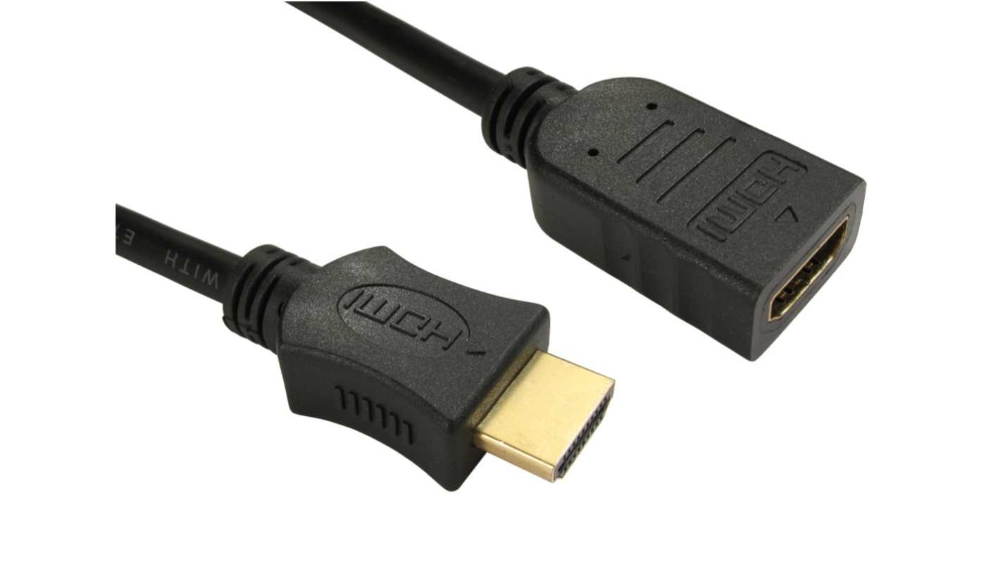 RS PRO 4K Male HDMI to Female HDMI Cable, 50cm | RS
