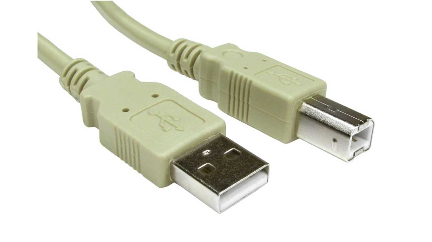 RS PRO Cable, Male USB A to Male USB B Cable, 3m | RS