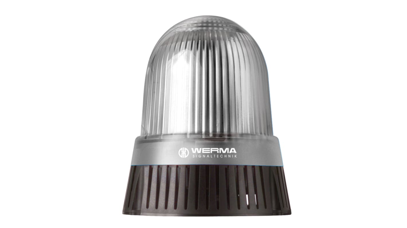430.400.60 | Werma 430 Series Clear Sounder Beacon, 115 → 230 V, IP65 ...