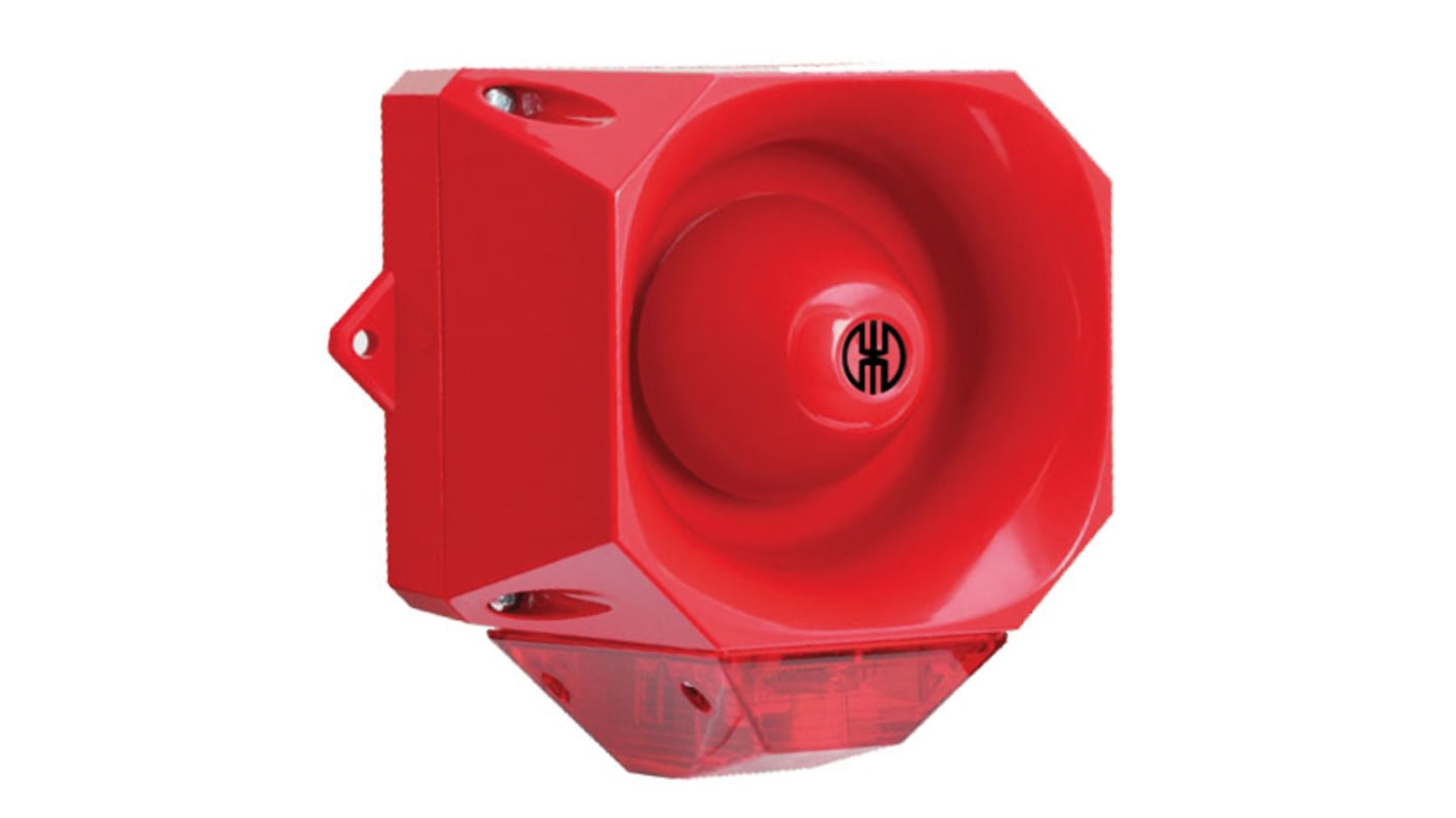 441.010.55 | Werma 441 Series Red Sounder Beacon, 9 → 60 V, IP65, Wall ...
