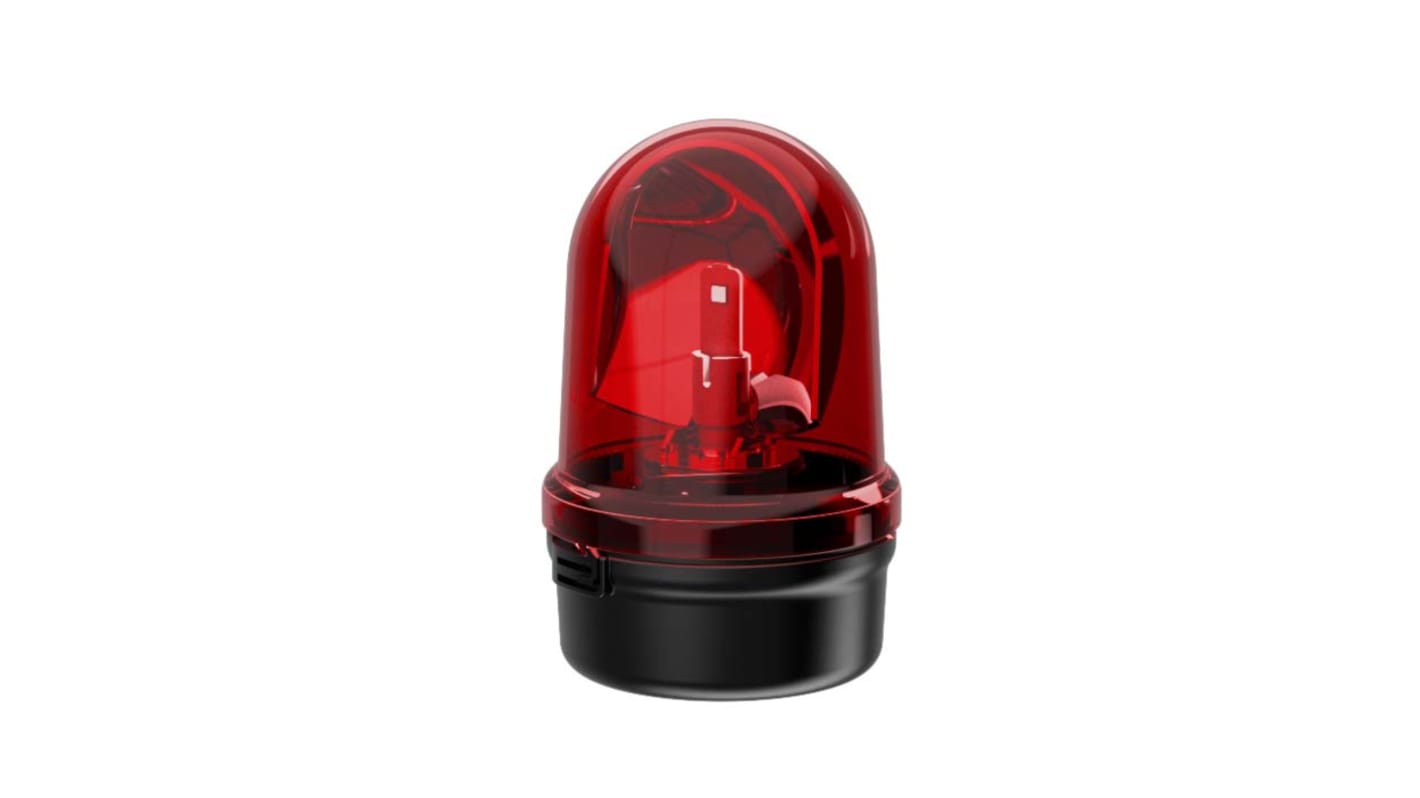 885.130.75 | Werma 885 Series Red Rotating Beacon, 24 V, Base Mount ...