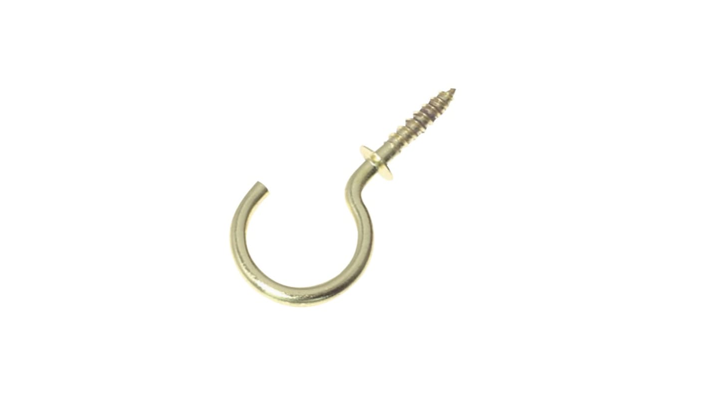 J Hook 16mm | Yahata Neji Copper Alloy, Zinc Alloy, Screw J Hook, 16mm | RS