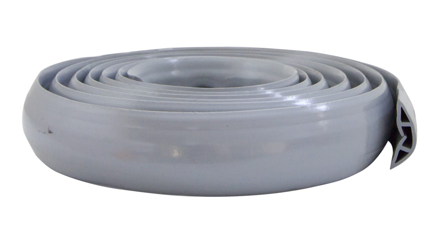 RS PRO 500mm Grey Cable Cover in PVC, 12 x 19mm Inside dia. | RS