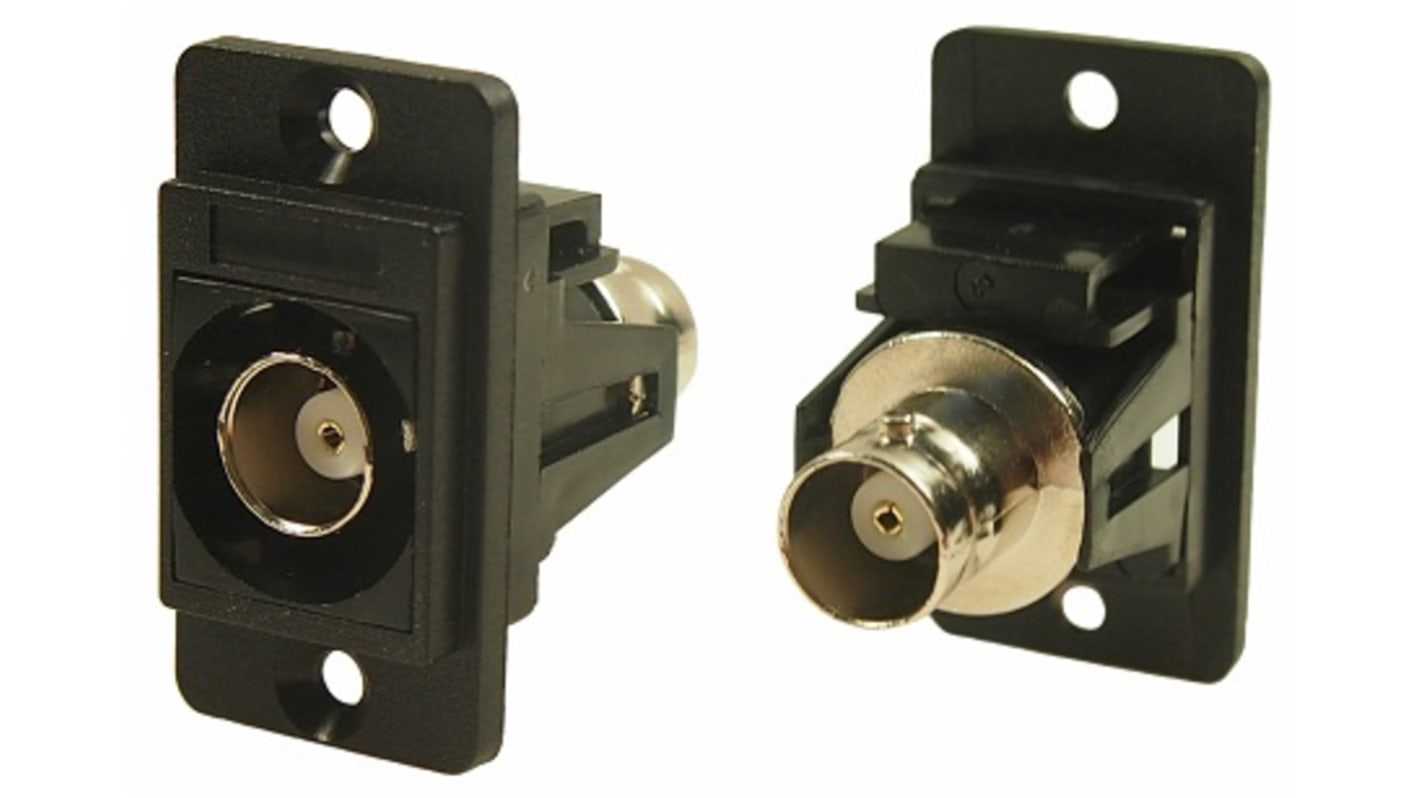 RS PRO, jack Panel Mount BNC Connector, 50Ω, Cable Termination ...