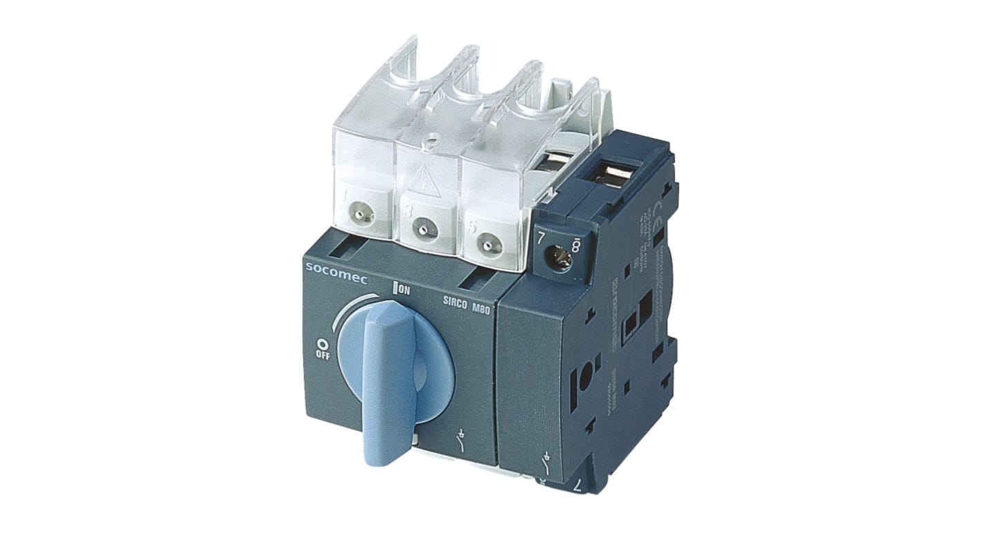 22013006 | Socomec 3P Pole DIN Rail Switch Disconnector - 60A Maximum ...