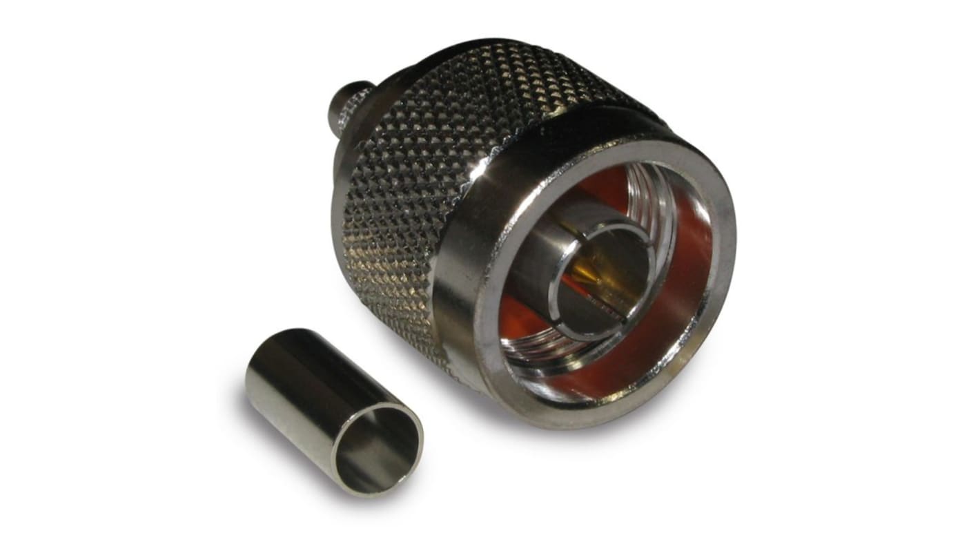 172100 | Amphenol RF Plug Cable Mount N Connector, Crimp Termination ...