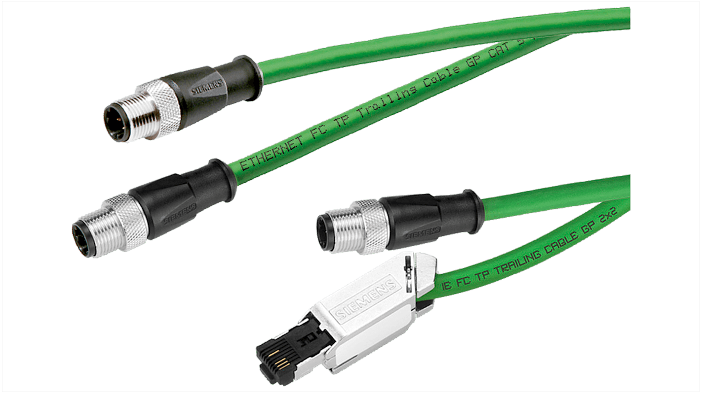 6XV18715MH50 | Siemens Cat5e Female M12 to RJ45 Ethernet Cable ...