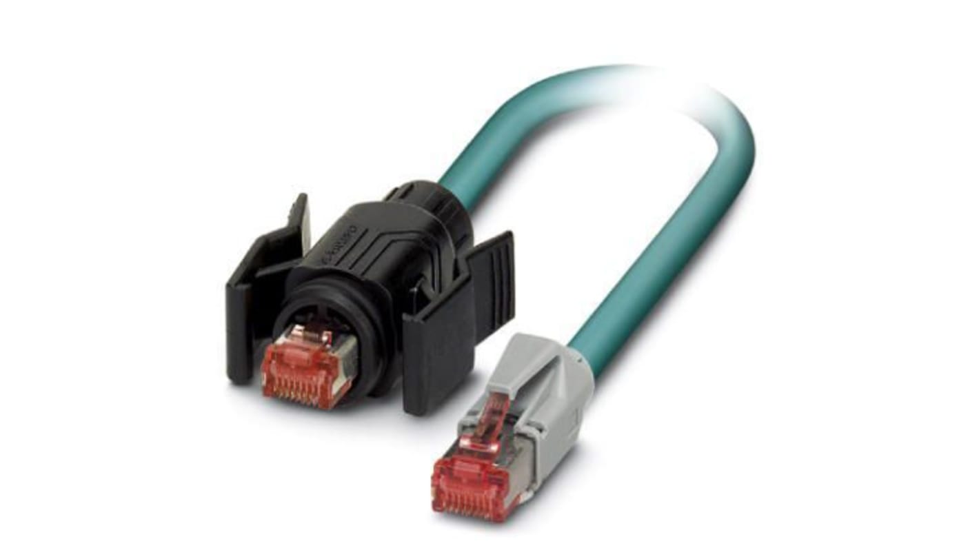 1415526 | Phoenix Contact Cat6 Straight Male RJ45 to Straight Male RJ45 ...