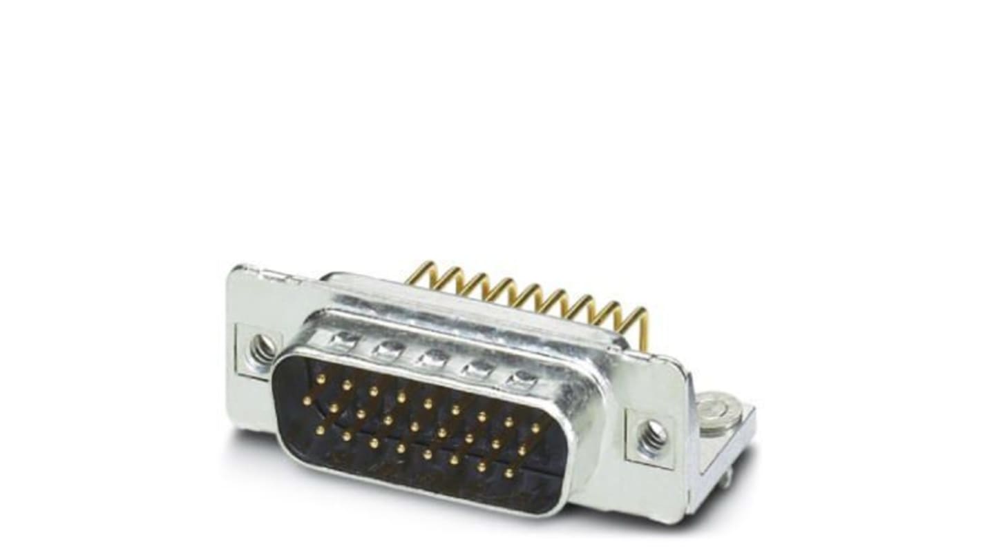 1655153 | Phoenix Contact 9 Way Angled Panel Mount D-sub Connector Plug ...