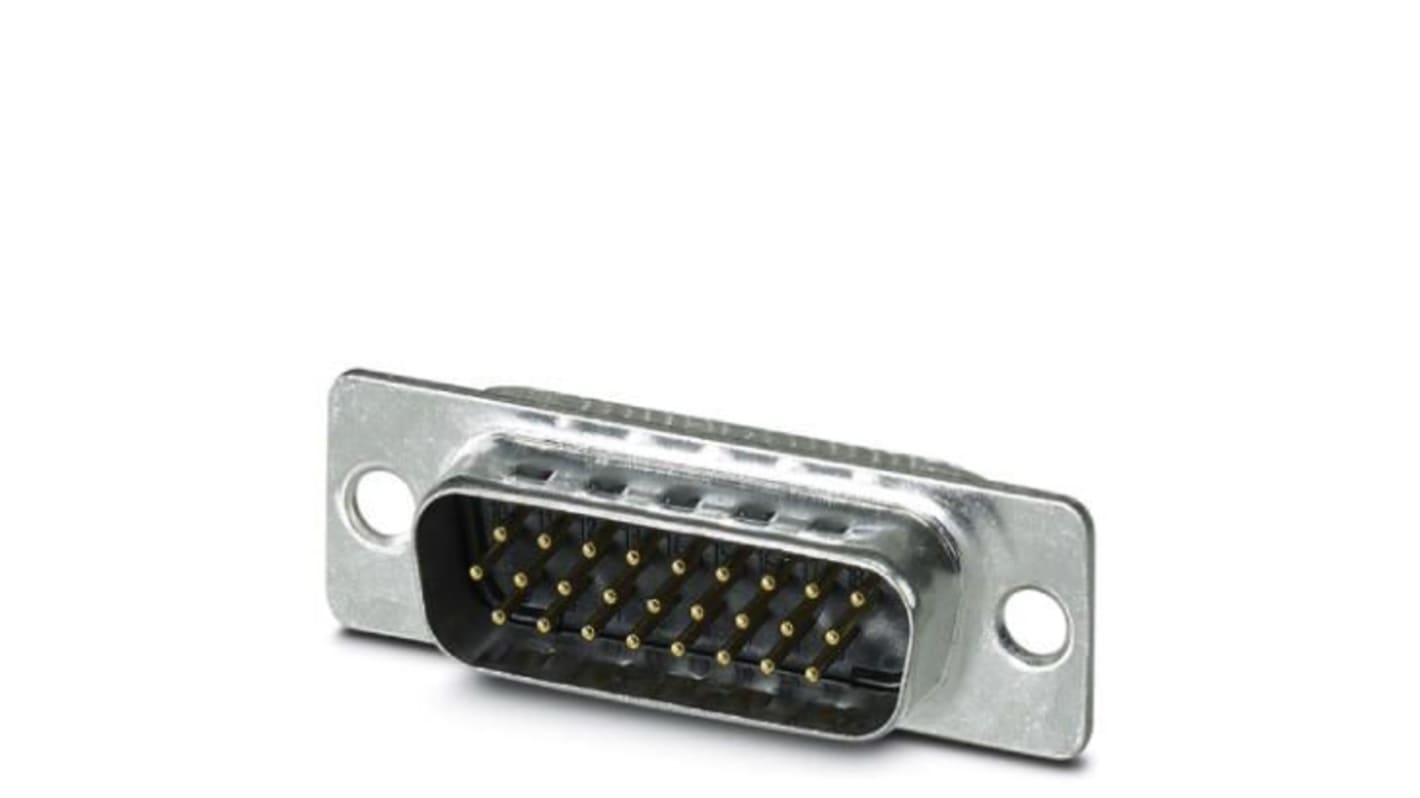 1655179 | Phoenix Contact 26 Way Panel Mount D-sub Connector Plug, 1 ...