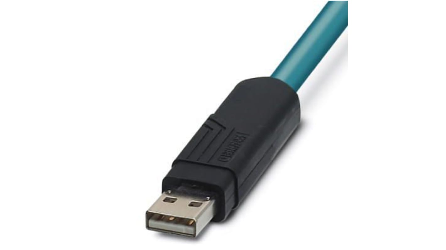 1655771 | Phoenix Contact Cable, Male USB A to Unterminated Cable, 1m | RS