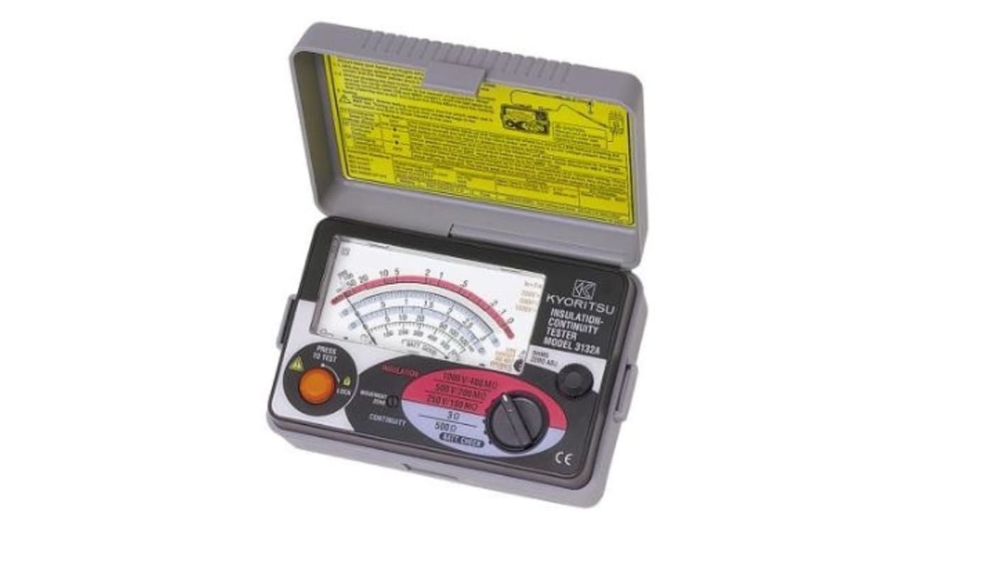 K3132A | Kyoritsu Insulation Resistance Tester, 250V Min, 1000V Max | RS