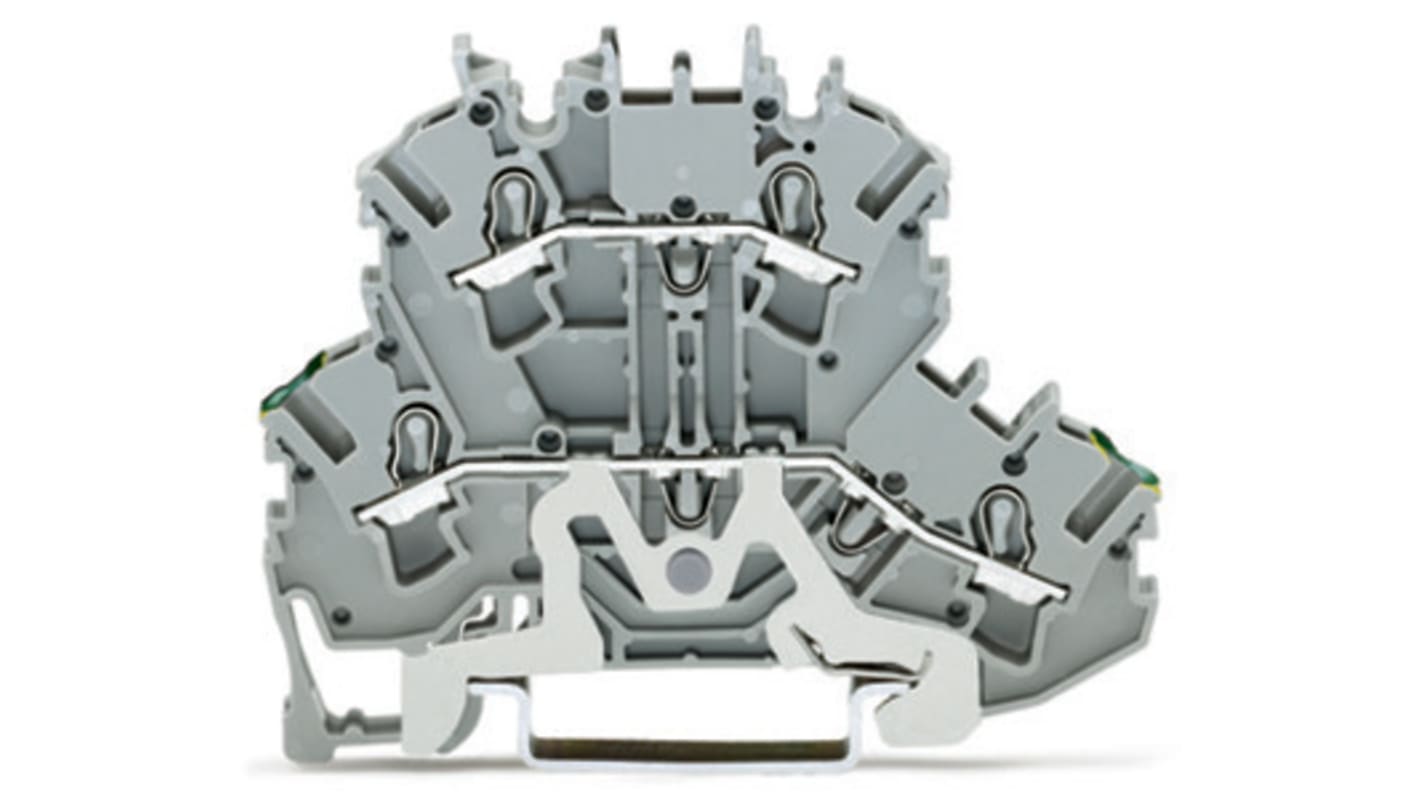 2002-2227 | Wago TOPJOB S, 2002 Series Grey Feed Through Terminal Block ...