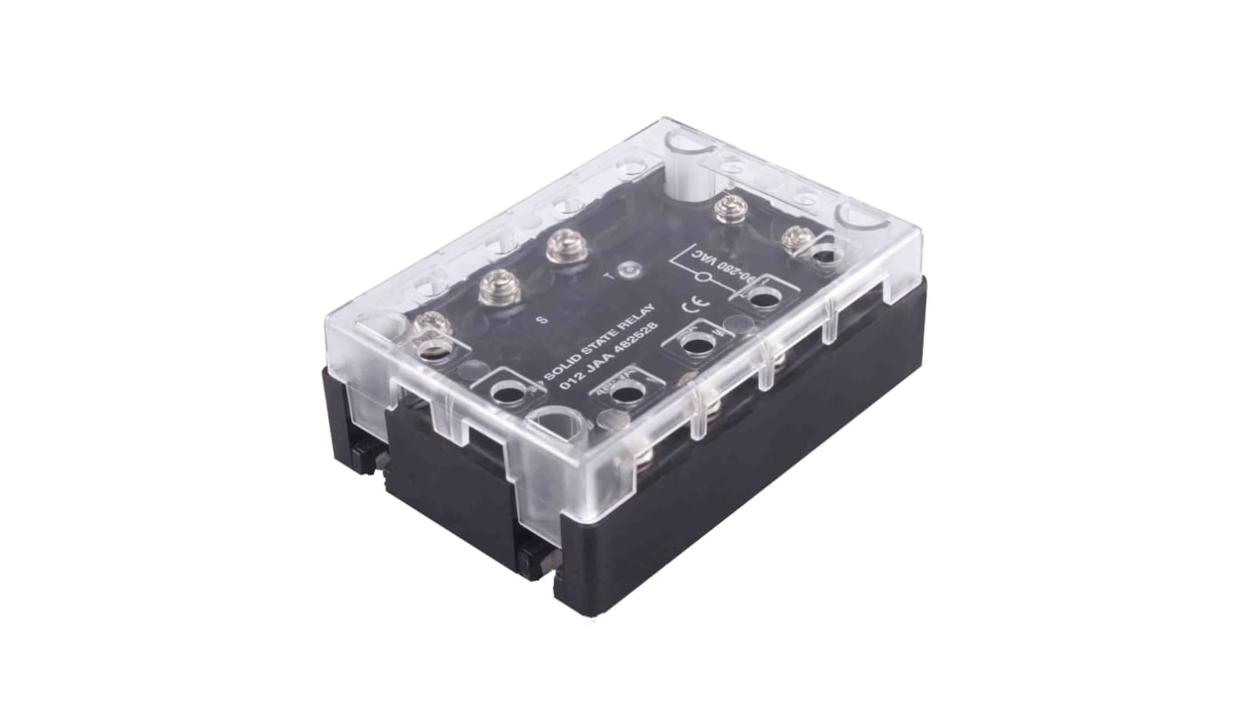 RS PRO Solid State Relay, 10 Amps Load, Panel Mount, Surface Mount, 480 ...