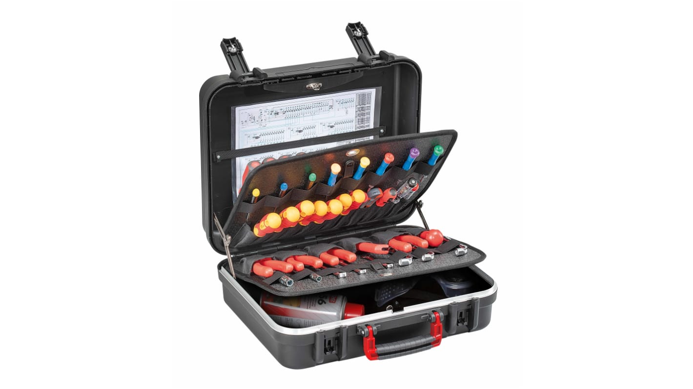 RS PRO 2 drawers Polypropylene Tool Case, 430 x 320 x 190mm | RS