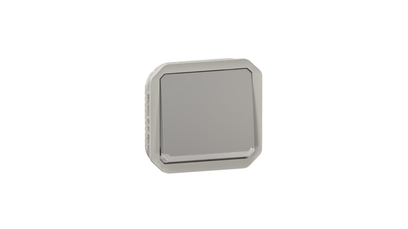 069533L | Legrand Grey Push Button Light Switch, 1 Way | RS