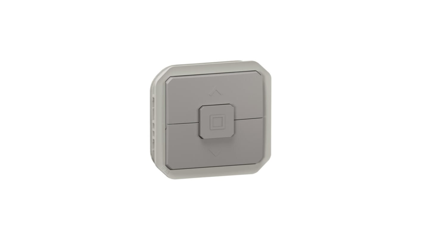 069538L | Legrand Grey Push Button Light Switch, 1 Way | RS