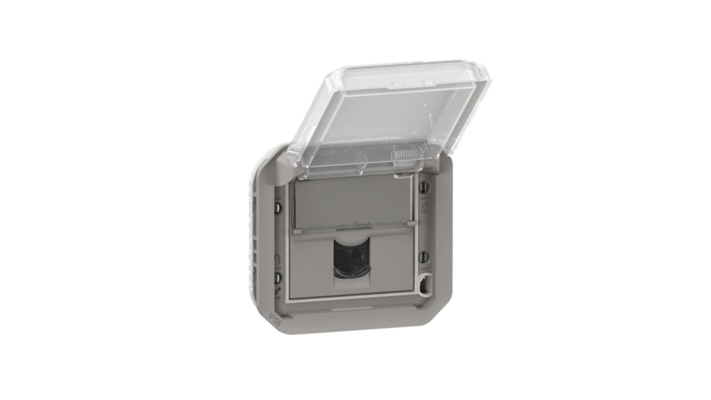 069559L | Legrand Grey Plug Socket, 6A, RJ45 | RS