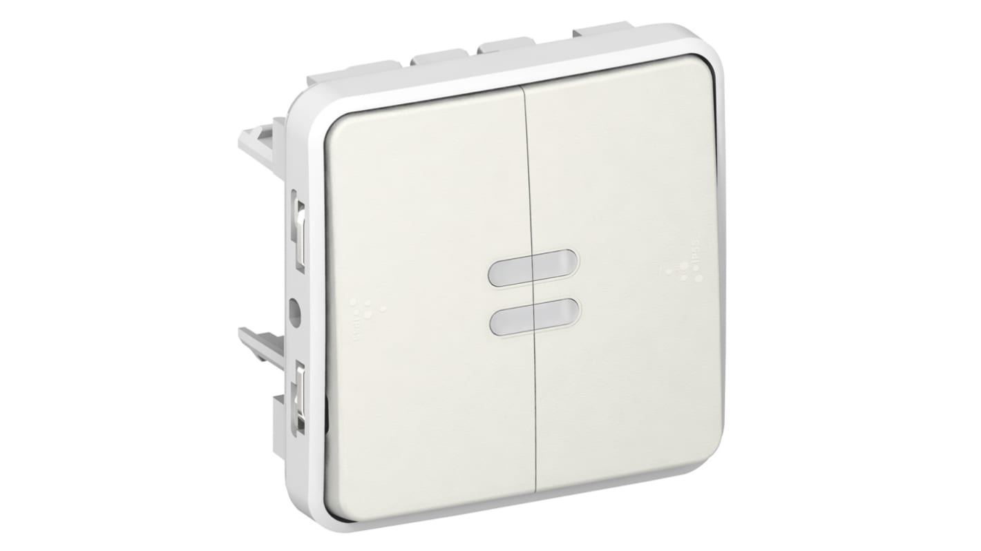 069615 | Legrand Black Push Button Light Switch, 1 Way | RS