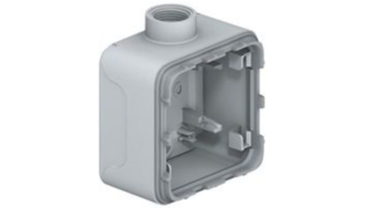 069656 | Grey Thermoplastic Back Boxes, IP55, 1 Gangs | RS
