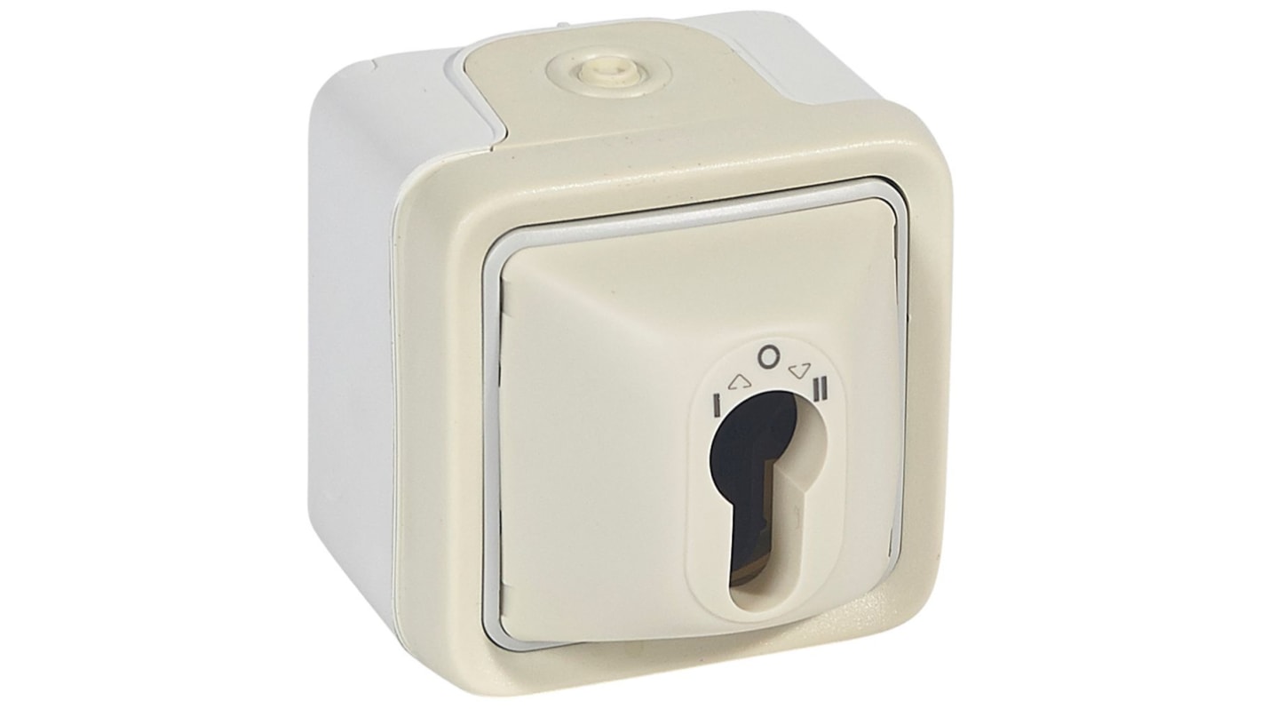 069757 | Legrand Black Push Button Light Switch, 1 Way | RS