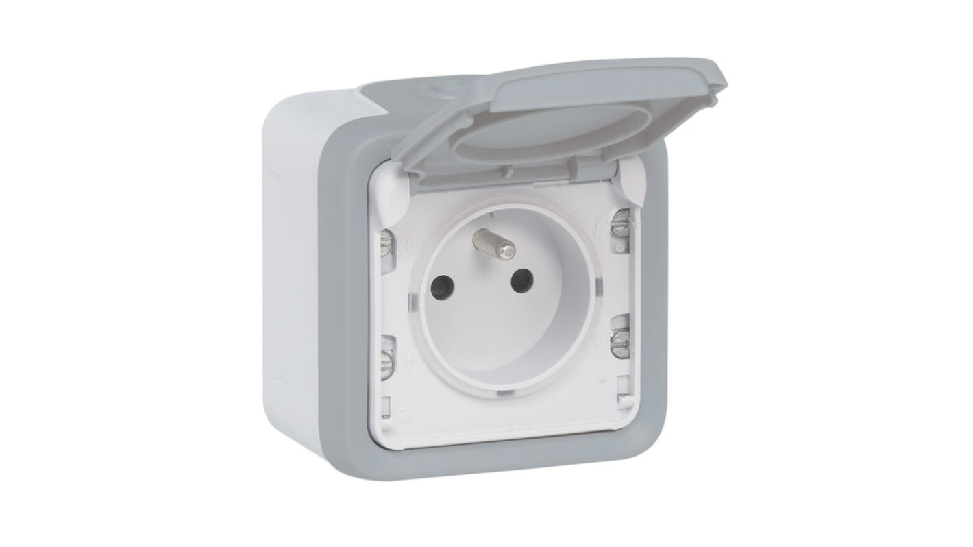 069970 | Legrand Grey Plug Socket, NF Socket | RS