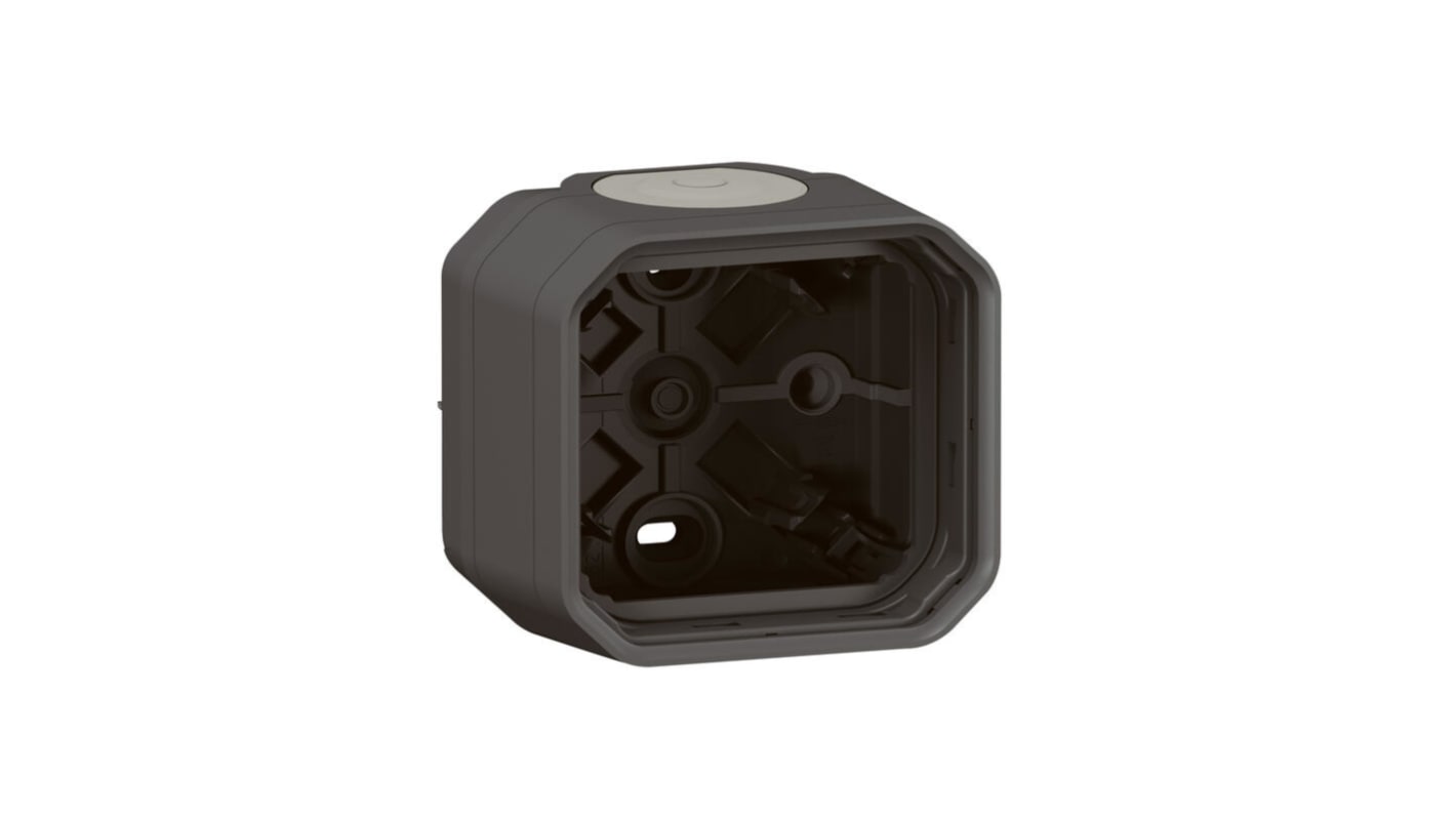 070056 | Legrand Black, Grey Light Switch Cover | RS