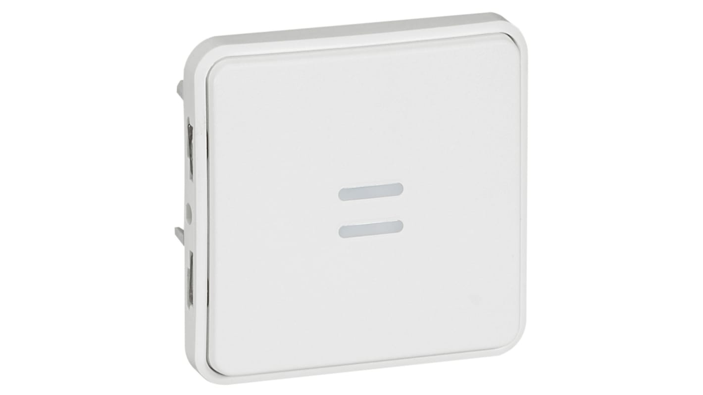 070732 | Legrand Black Push Button Light Switch, 1 Way | RS