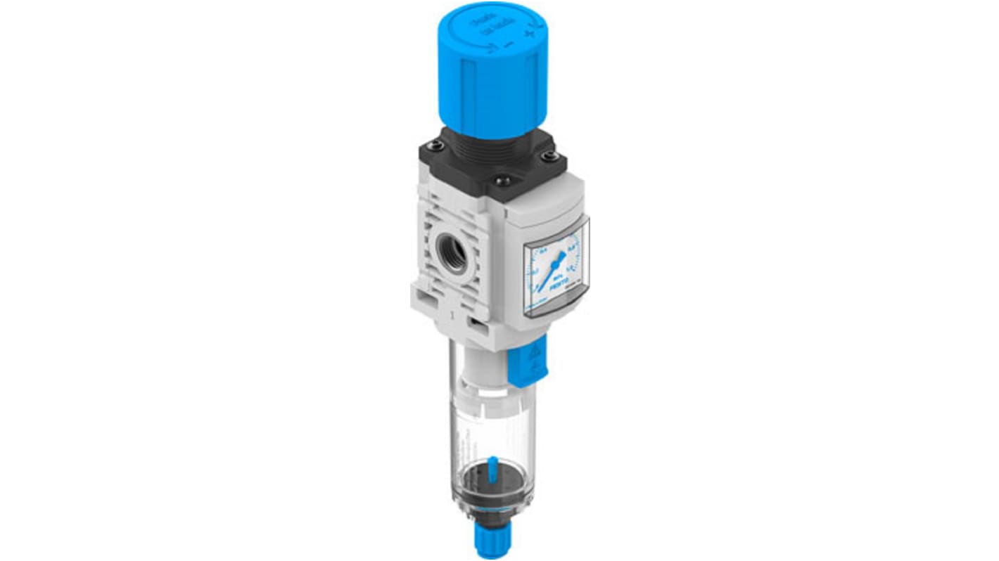 MS4-LFR-1/4-D6-E-P-M-AG-MPA-B | Festo MS Filter Regulator, 40μm, G 1/4 ...