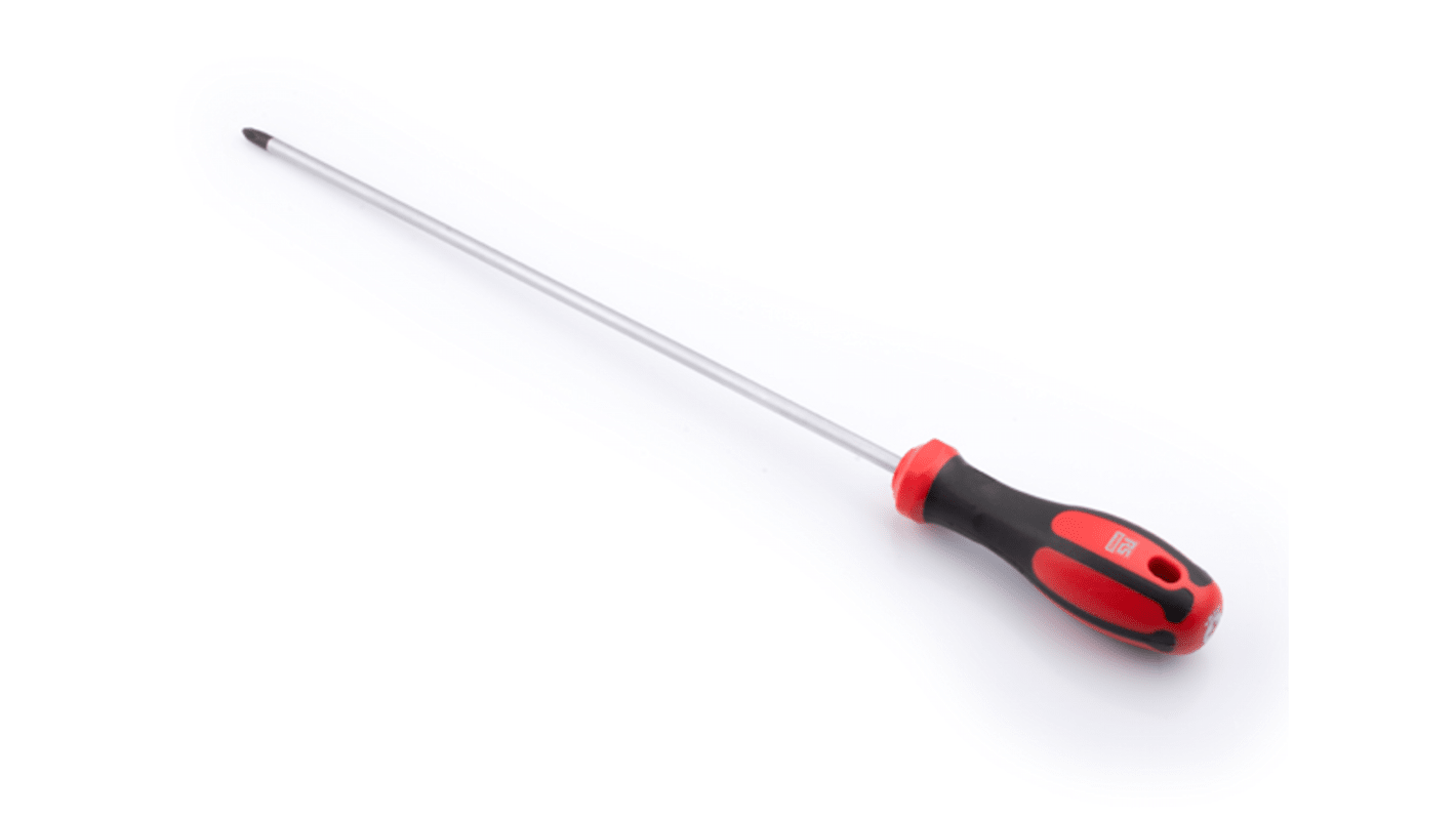 RS PRO Pozidriv Screwdriver, PZ2 Tip, 300mm Blade, 410mm Overall | RS