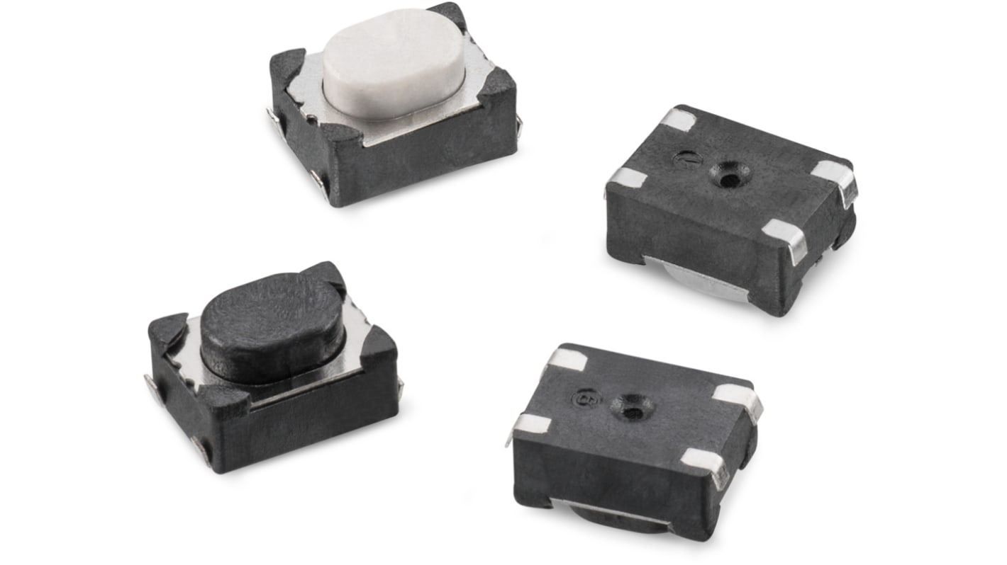 434133025816 | Wurth Elektronik Black Rectangular Tactile Switch, SPST ...
