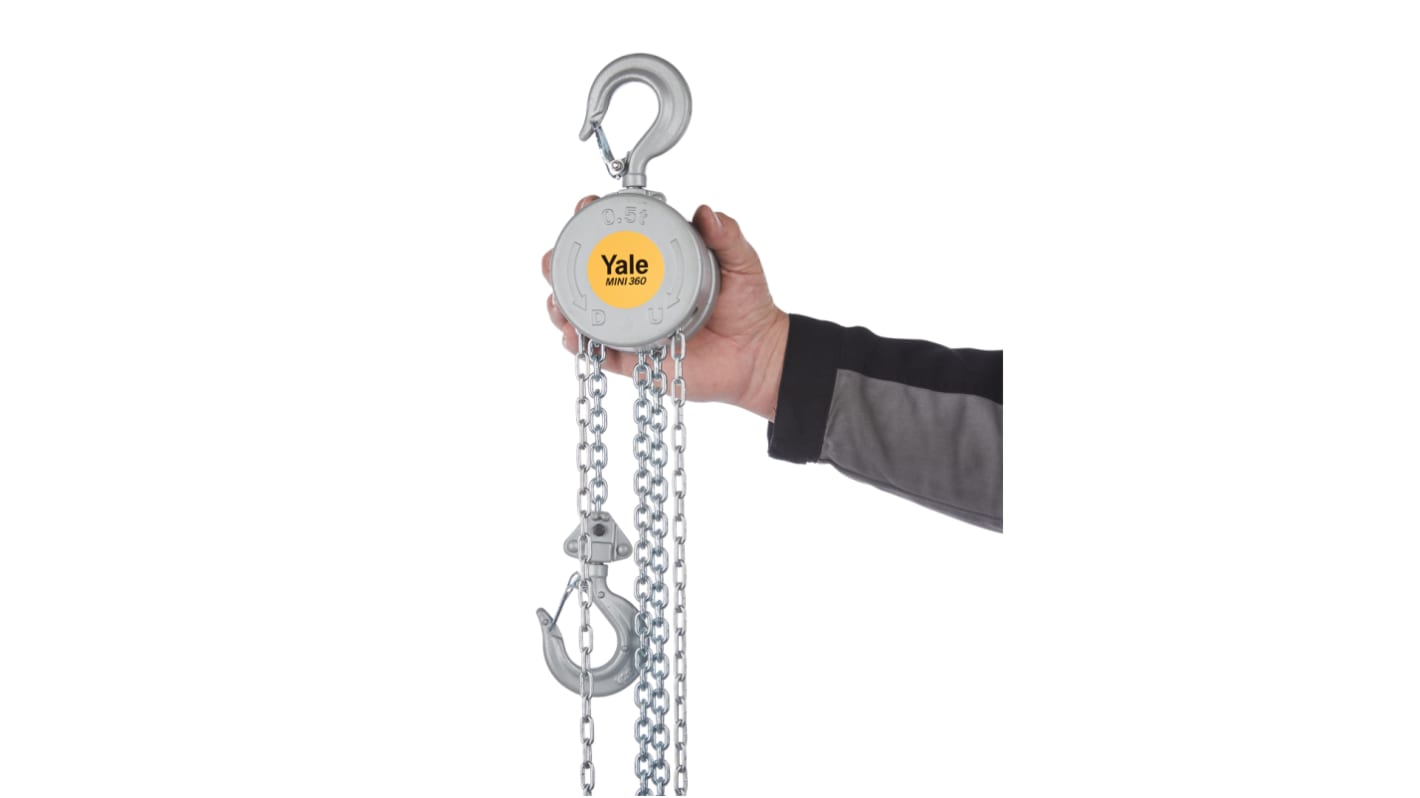 YALE Hand Chain 3m 500 kg Hoist, 192084200 | RS